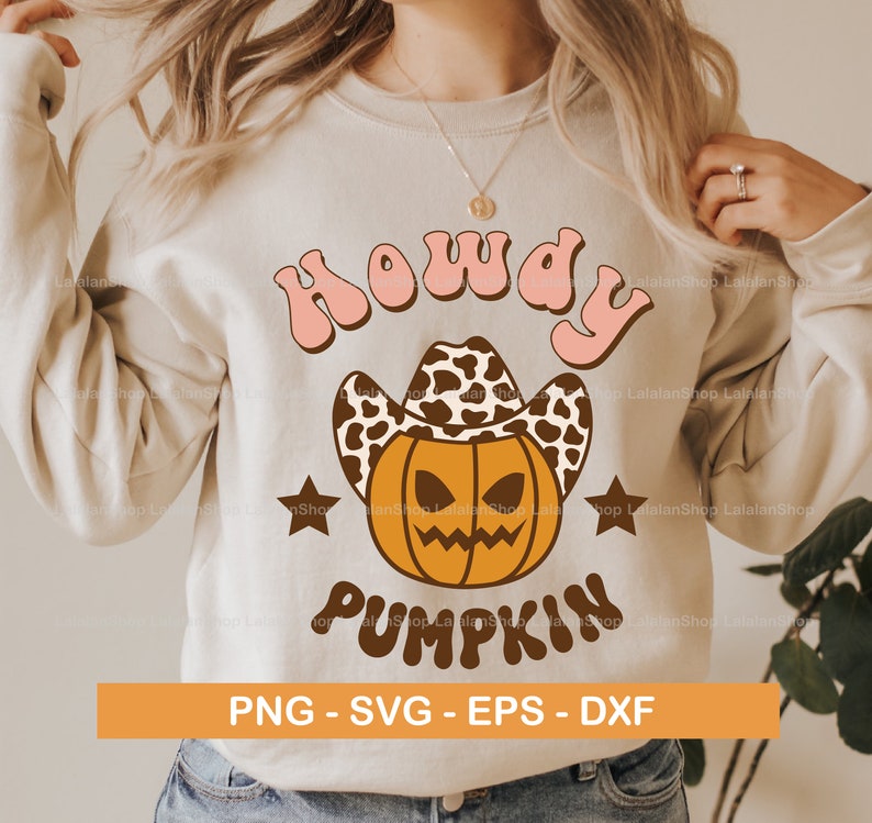 Howdy Pumpkin SVG Halloween PNG Sublimation File for Shirt - Etsy