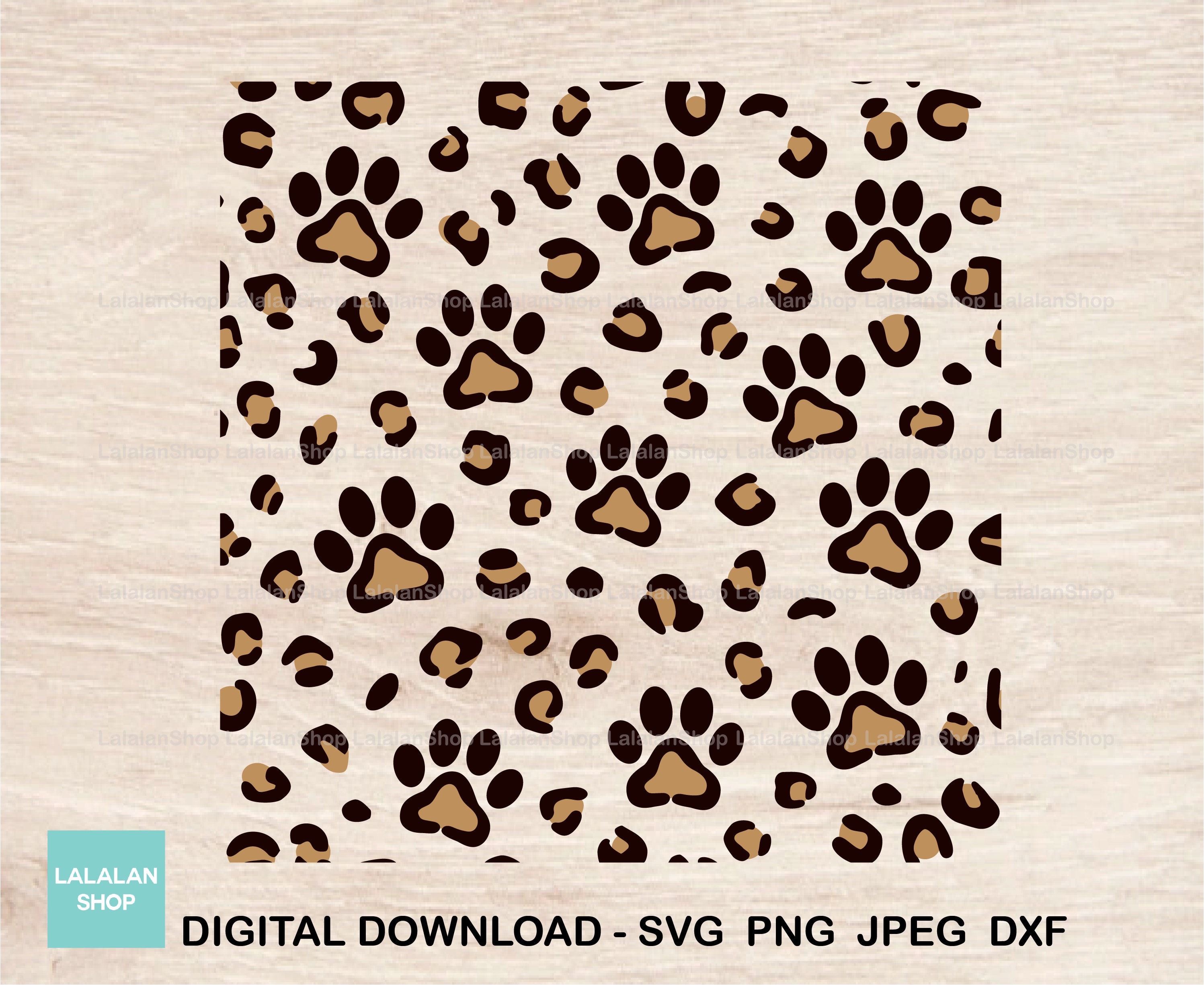 Paw Leopard Print Svg Cat Paw Pattern Svg Dog Paw Pattern - Etsy