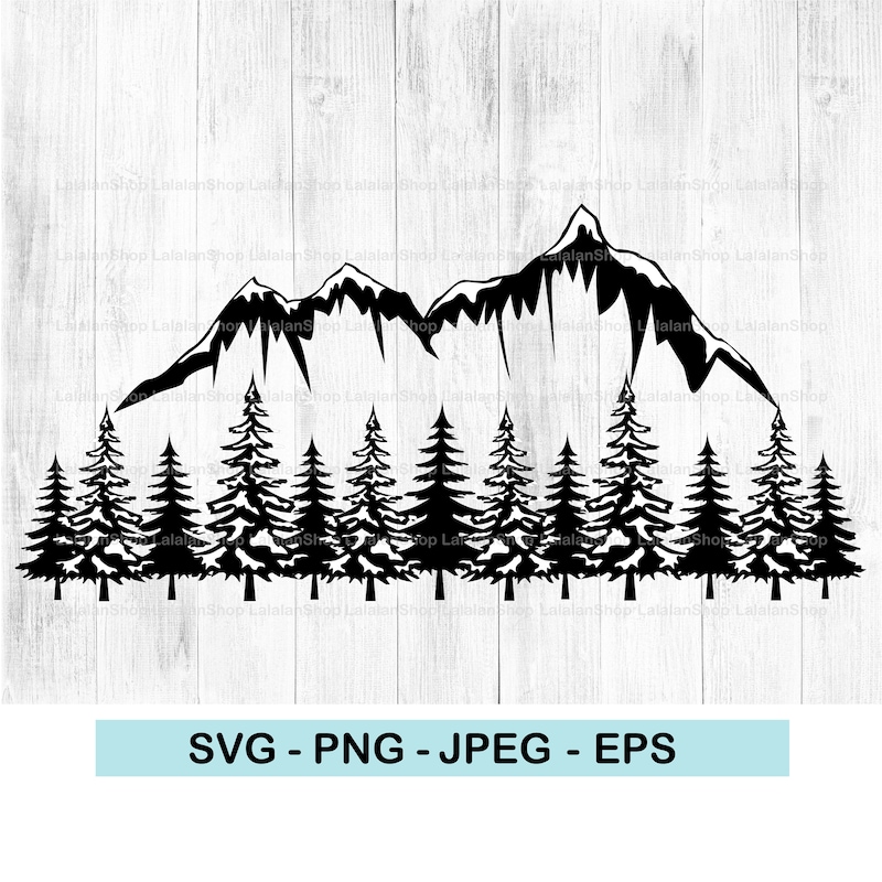 Snow Capped Mountain - Etsy
