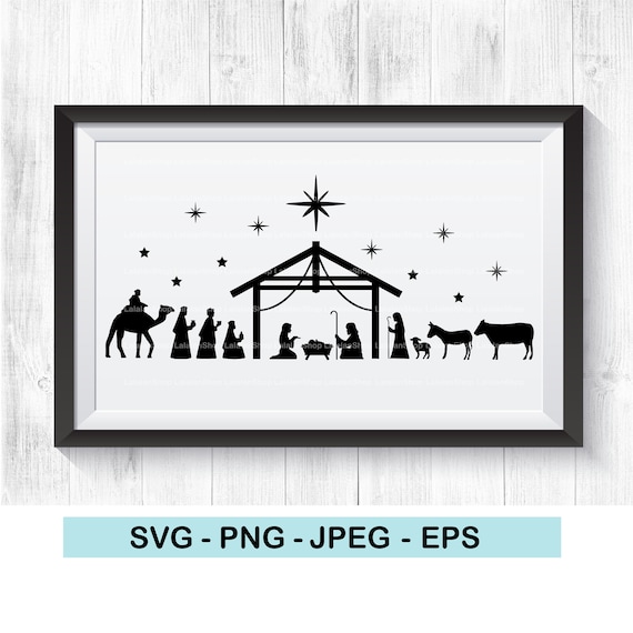 Nativity SVG Nativity Scene Svg Christmas SVG Holiday - Etsy