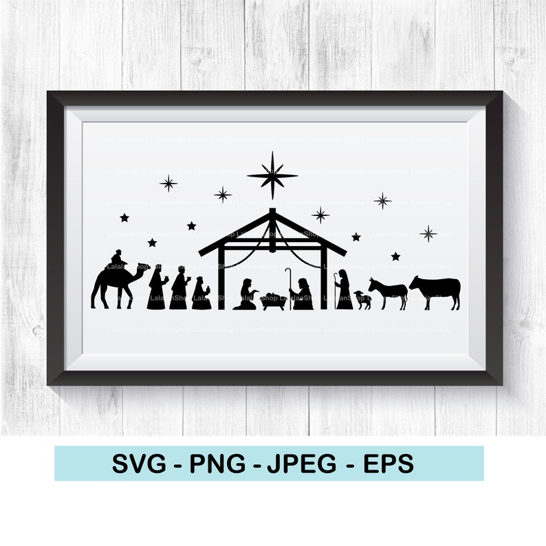 Nativity SVG Nativity Scene Svg Christmas SVG Holiday - Etsy