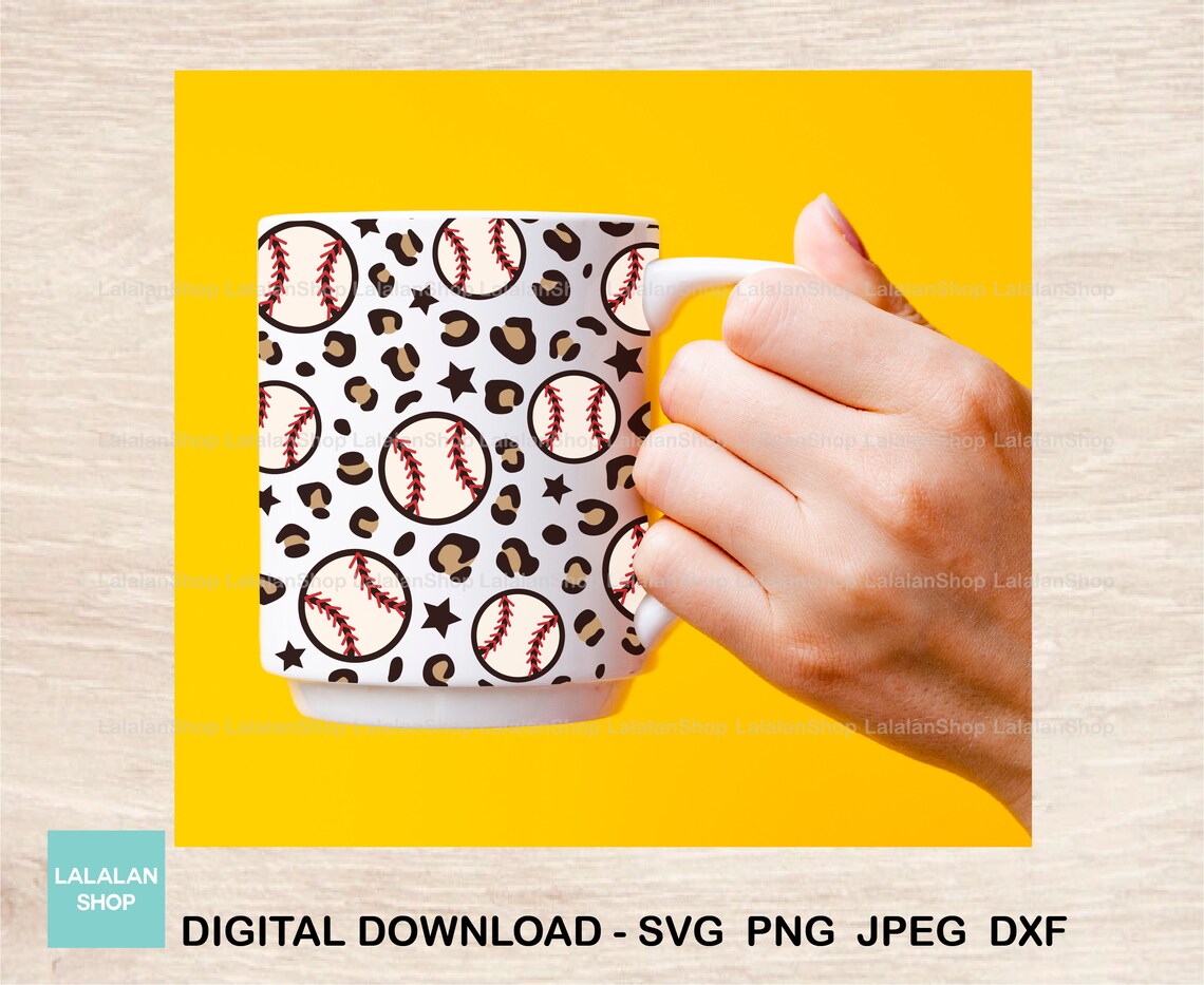 Leopard Baseball Seamless Pattern Baseball Png Animal Print - Etsy