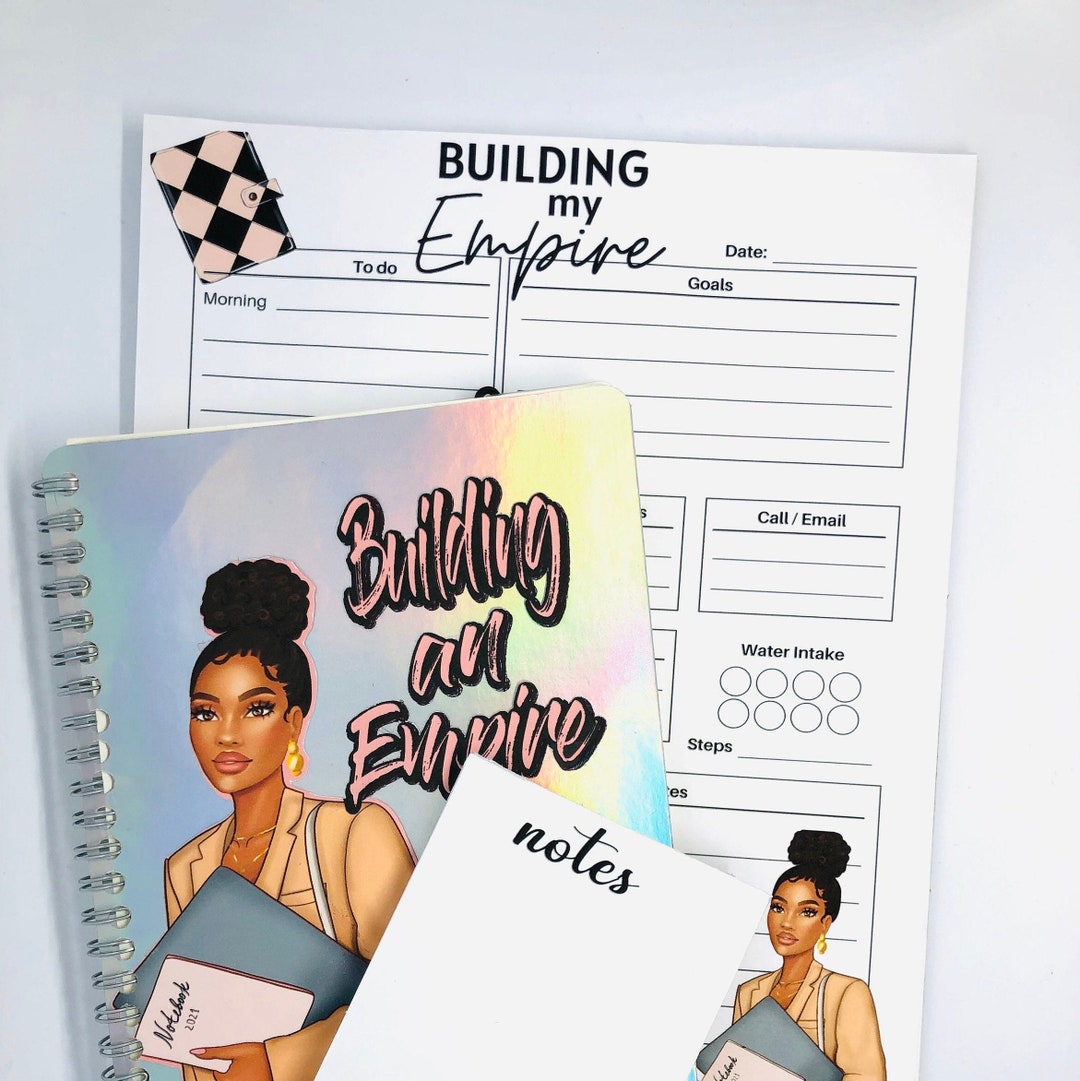 3 Bundle Stationery Set for African American Women, Melanin Inspired ...