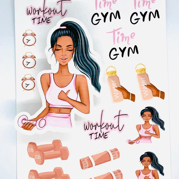 Fitness Stickers - Etsy
