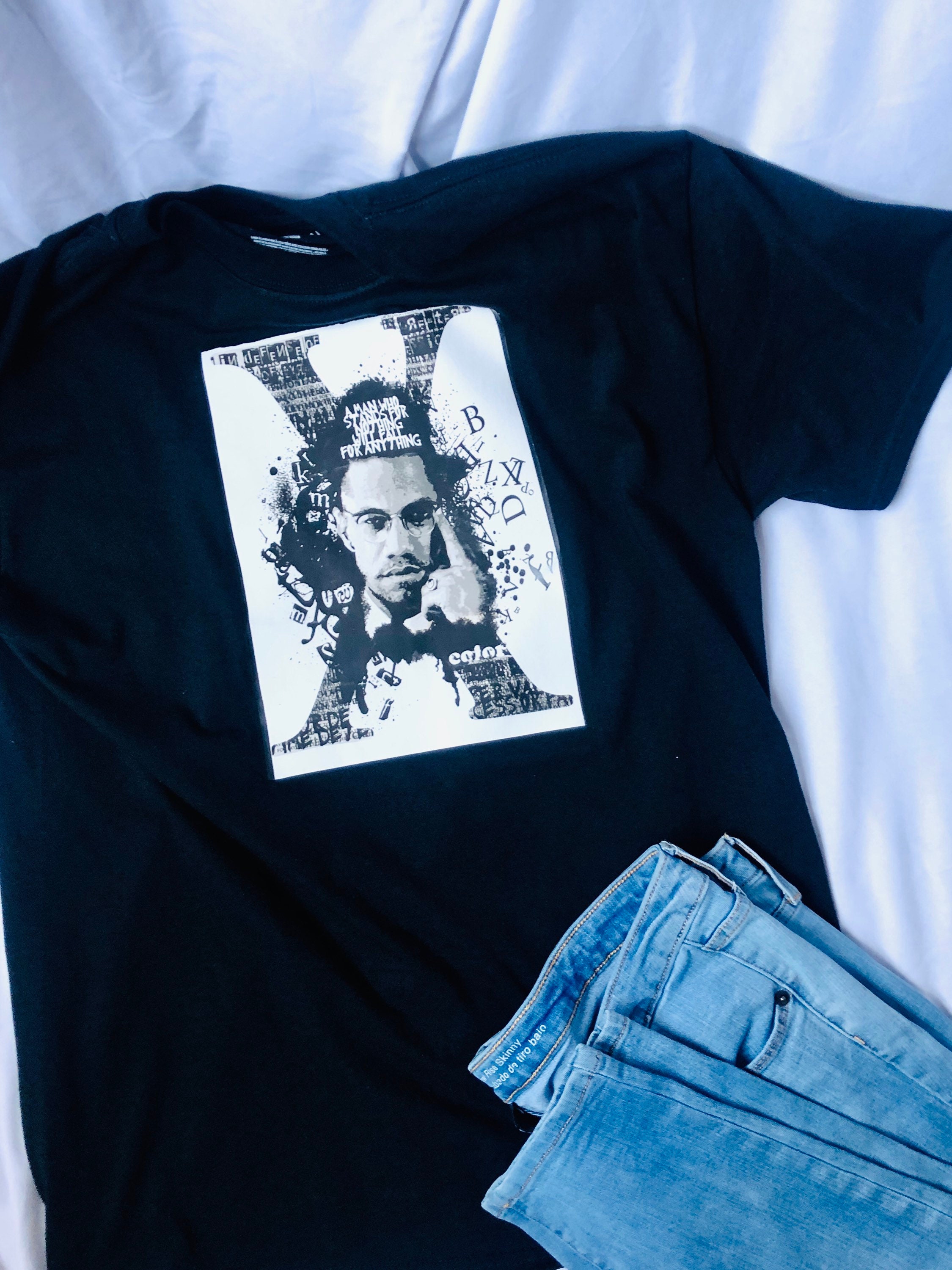 Malcolm X Shirt Civil Rights Shirt Black History Month | Etsy