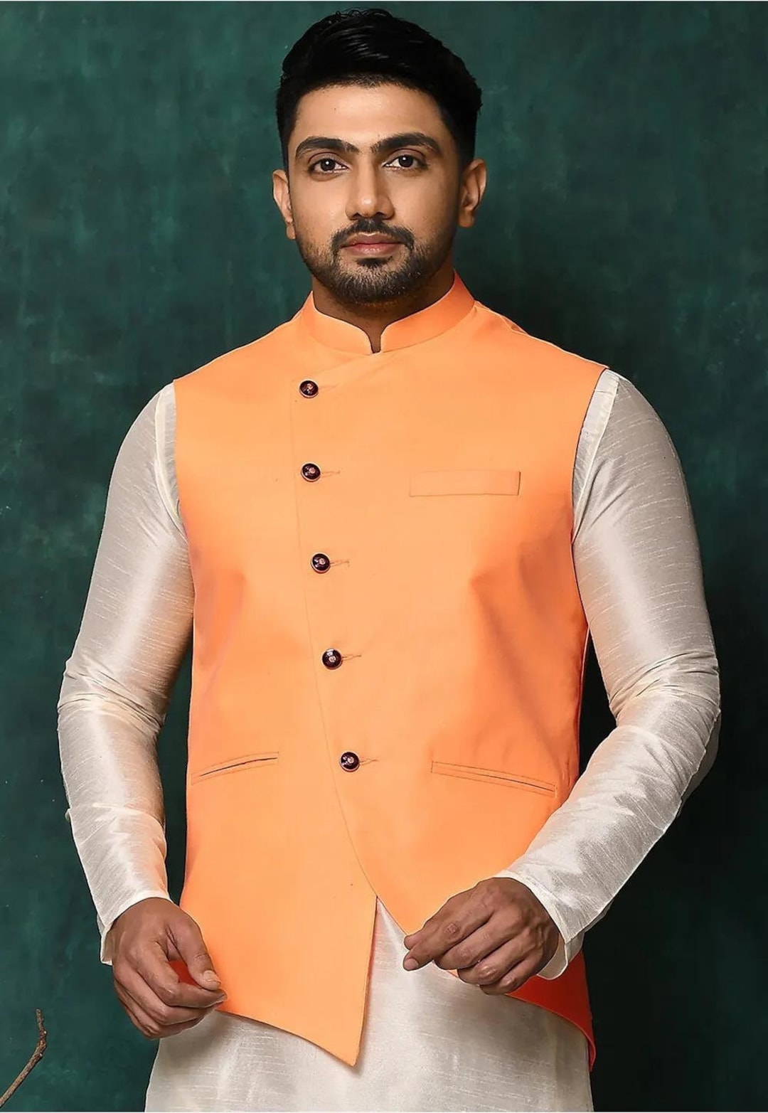 Orange Jacket for Men Modi Jacket for Men Waistcoat Pattern Waistcoat ...