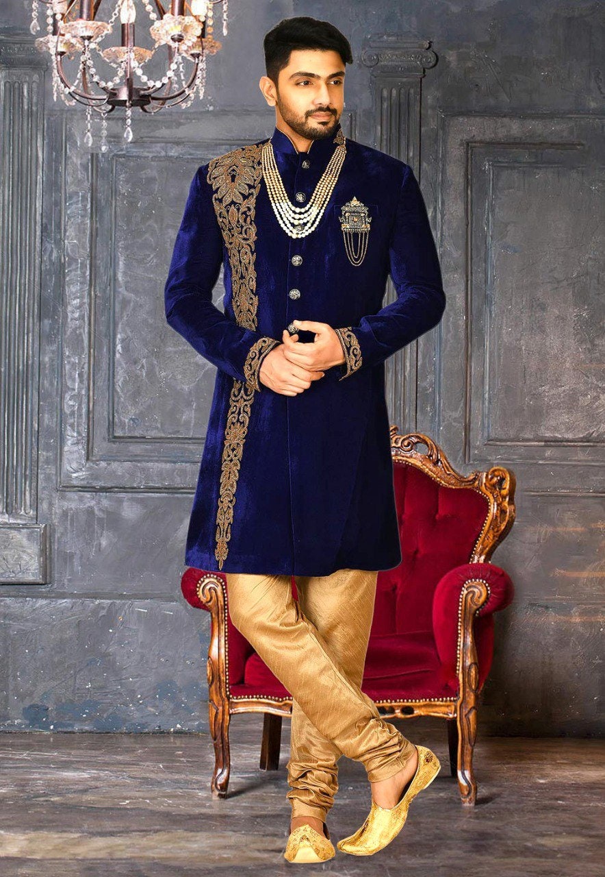 Wedding Sherwani Blue