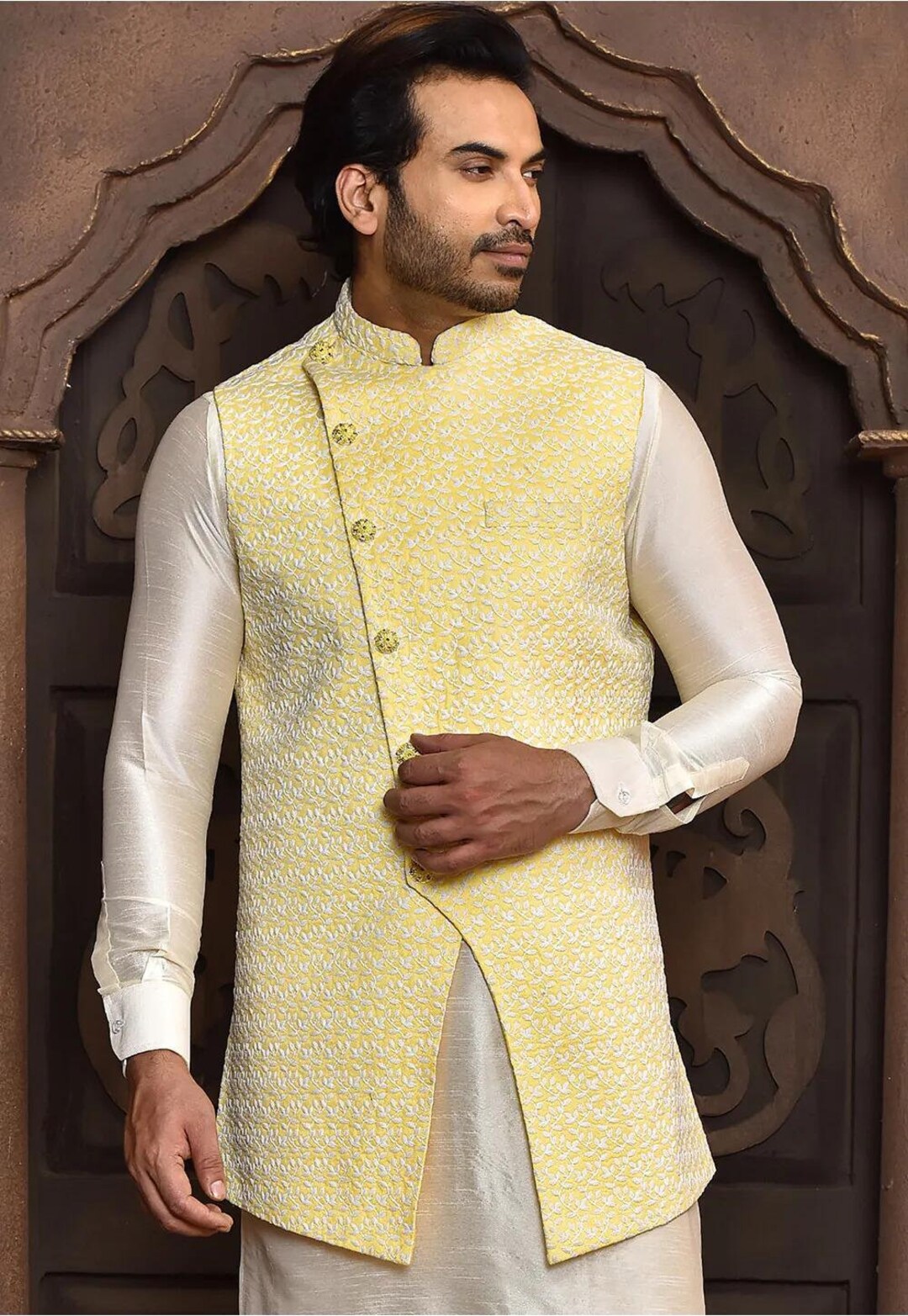 Yellow Jacket for Men Modi Jacket for Men Waistcoat Pattern Waistcoat ...