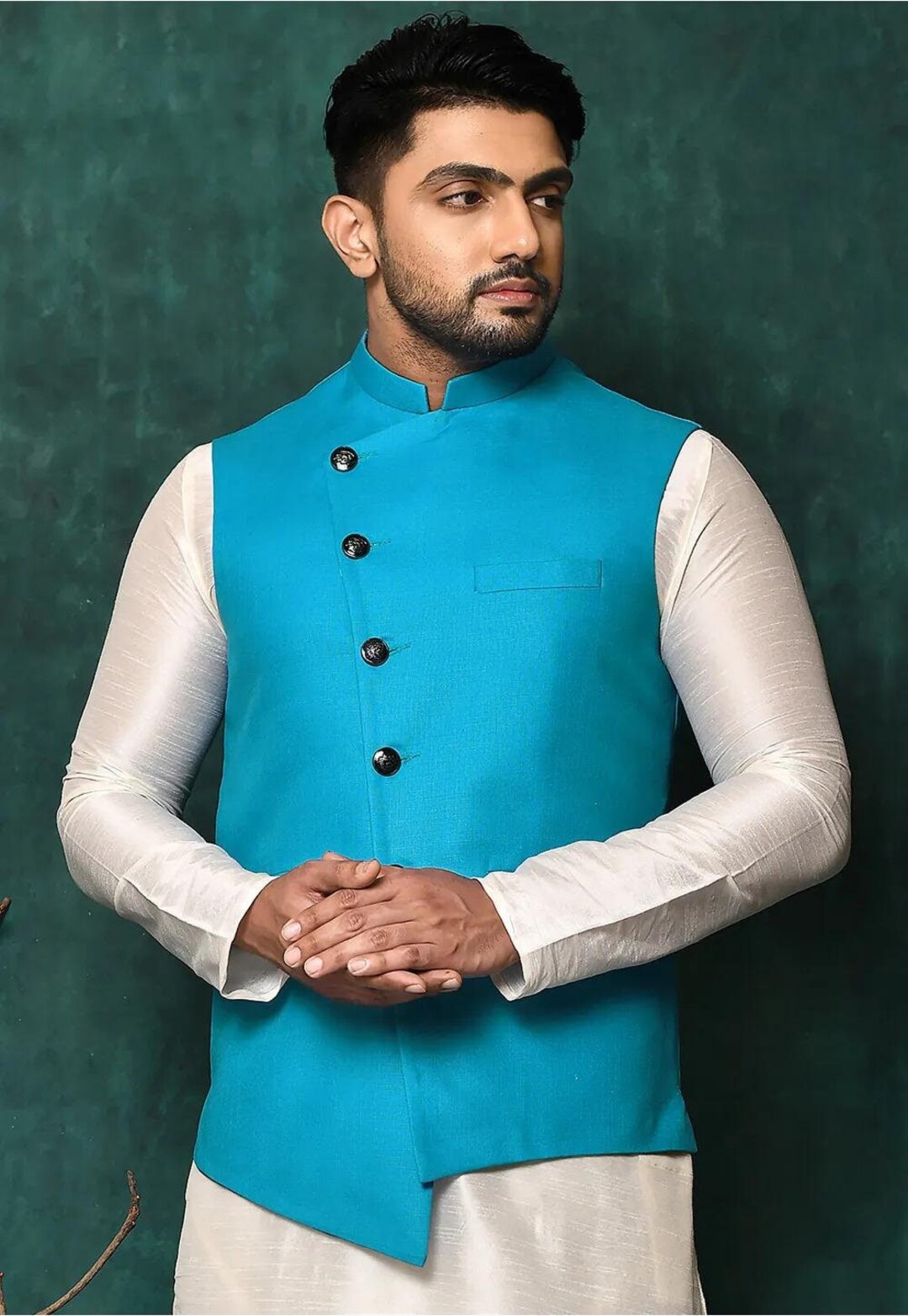 Blue Jacket for Men Modi Jacket for Men Waistcoat Pattern Waistcoat Men ...