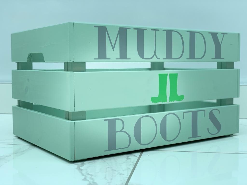 Muddy Boots Box Wooden Welly Box Shoe Storage | Etsy
