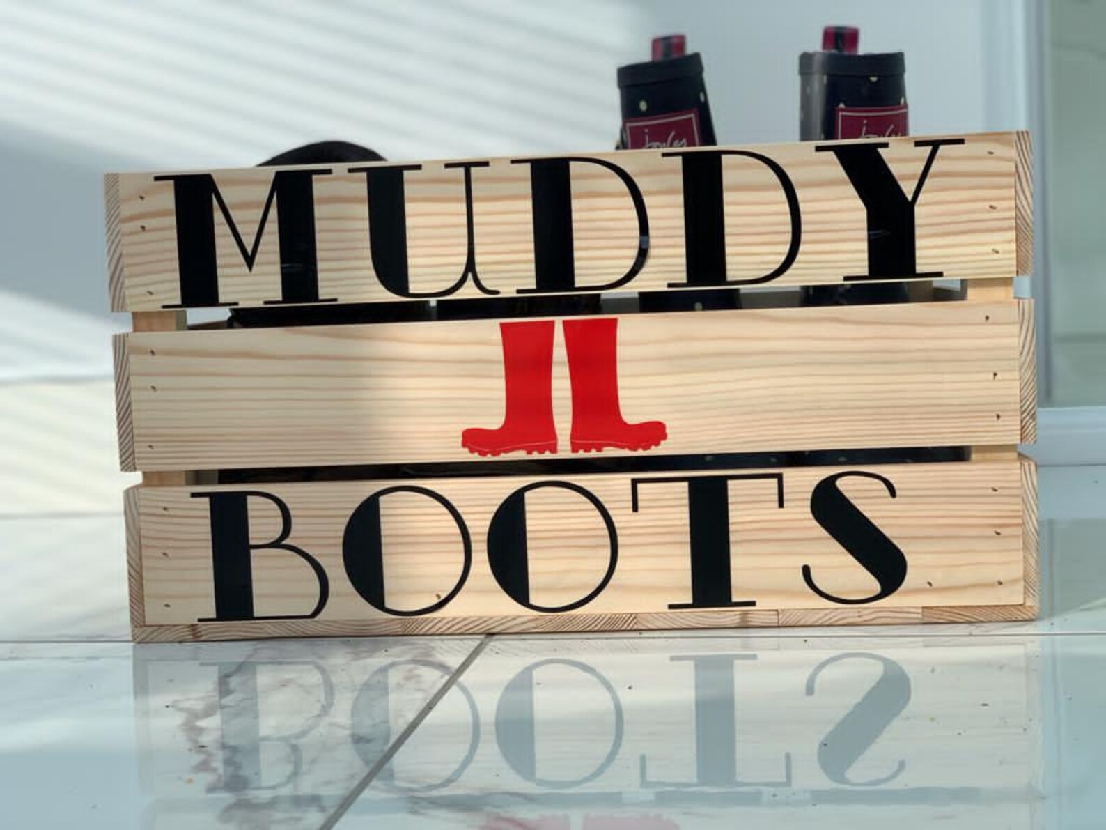 Muddy Boots Box Wooden Welly Box Shoe Storage | Etsy