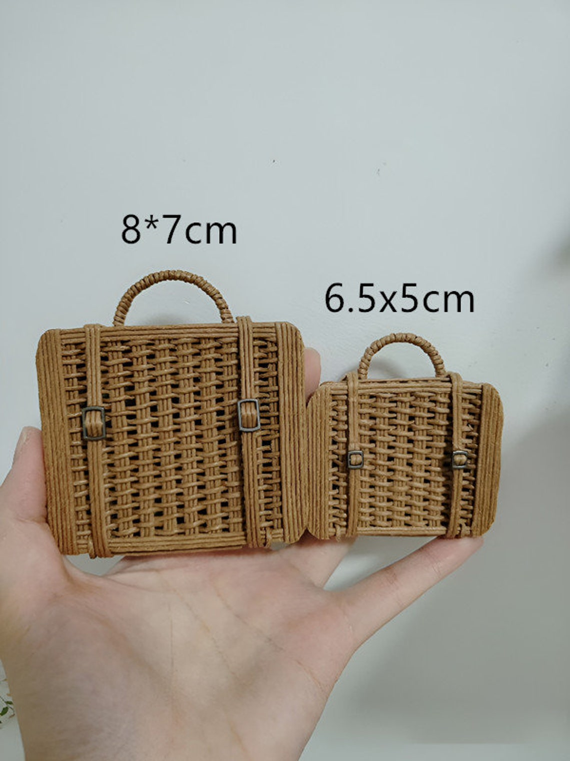1:12 Miniature Suitcase for Dollhouse Decor, Miniature Storage Case ...
