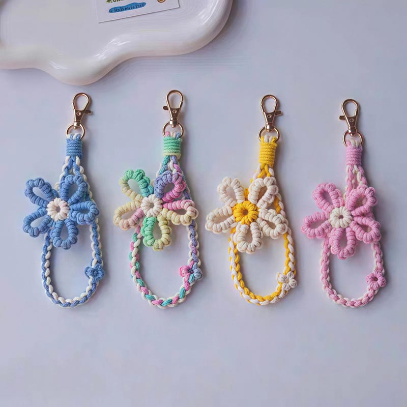 Keychain Macrame Lanyard - Etsy