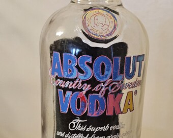 Absolute Vodka Empty Bottle - Etsy