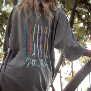 Surfboard Shirt Multi-colored Surfboard Oversized T-shirt Comfort ...