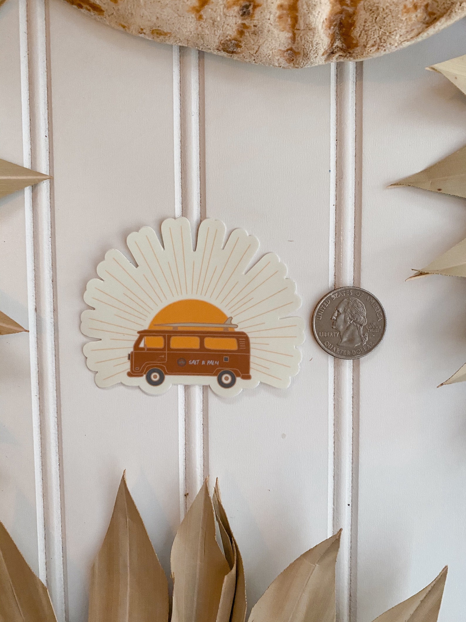 Hippie Bus Vinyl Sticker Beach Bus Sticker Hippie Van Decal | Etsy