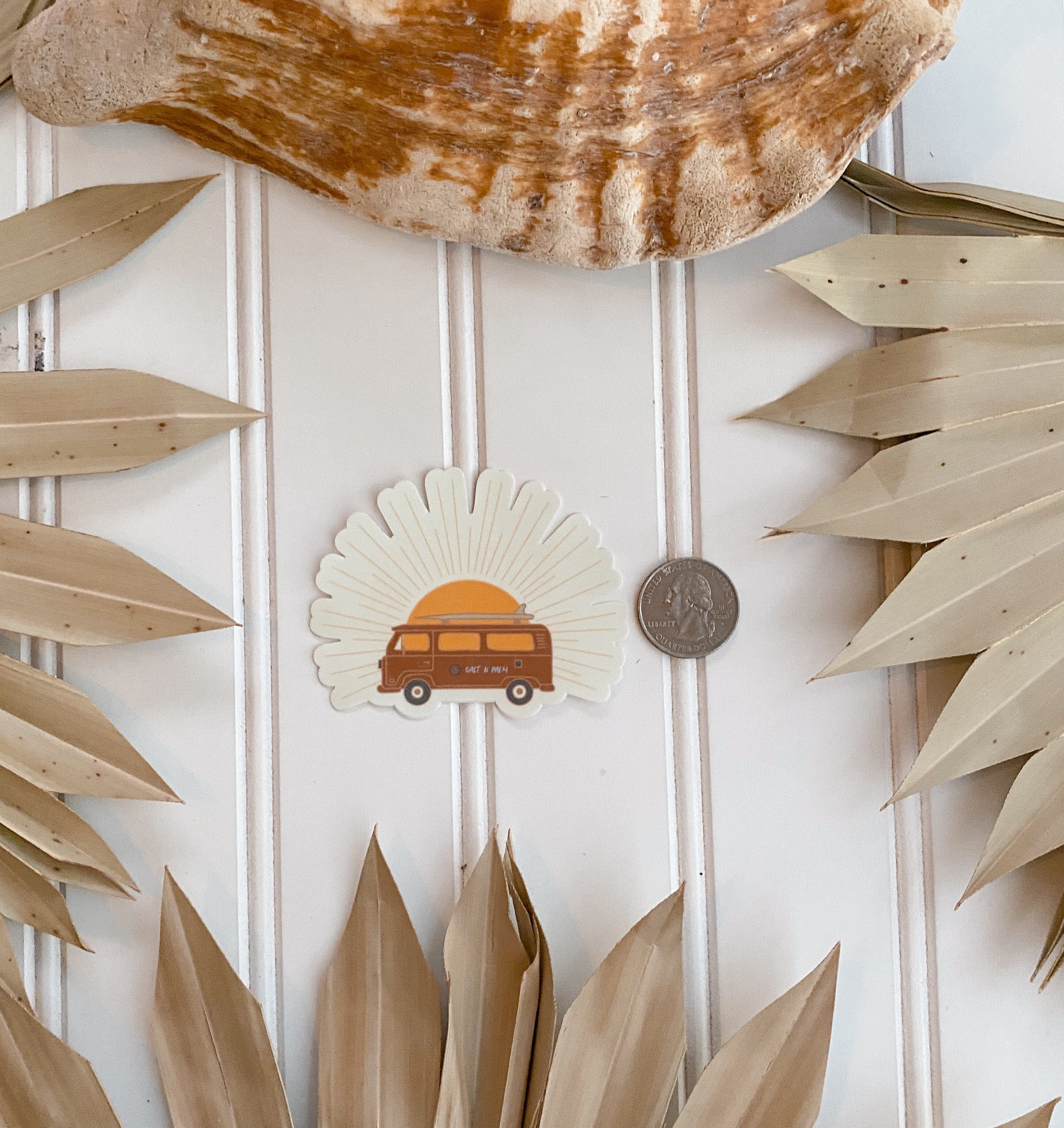 Hippie Bus Vinyl Sticker Beach Bus Sticker Hippie Van Decal | Etsy