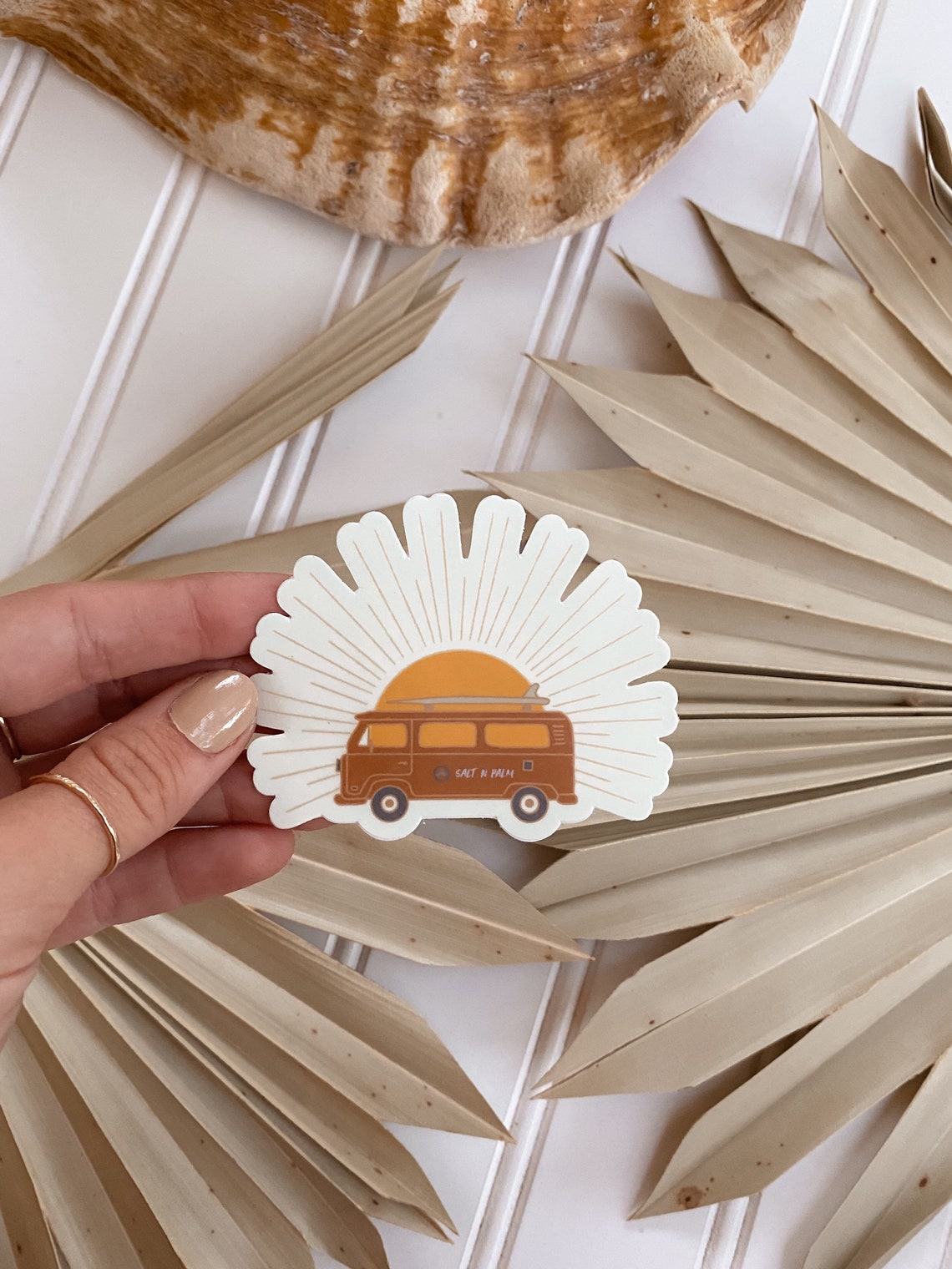 Hippie Bus Vinyl Sticker Beach Bus Sticker Hippie Van Decal | Etsy