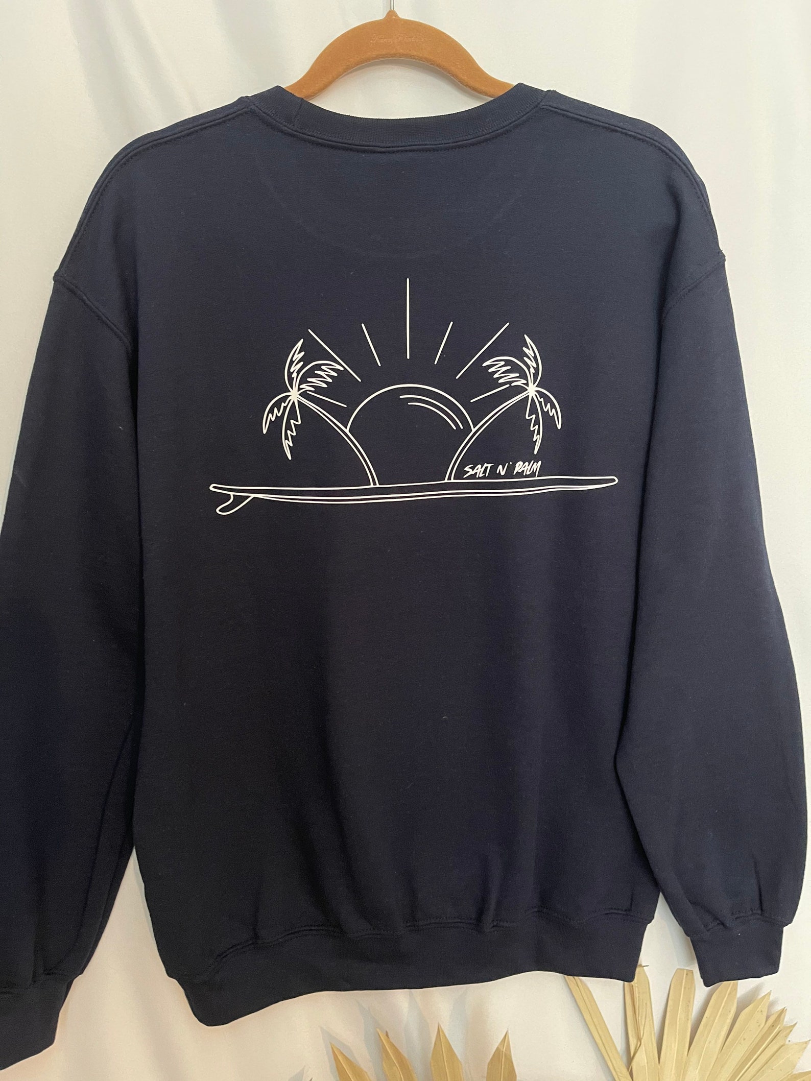 Sunrise Palm Tree Sweatshirt Beachy Crewneck Sun - Etsy