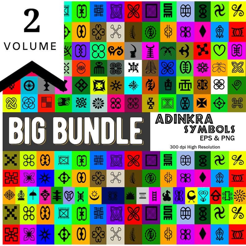 Adinkra Symbol Collection (DIGITAL DOWNLOAD) VOLUME 2 - Etsy