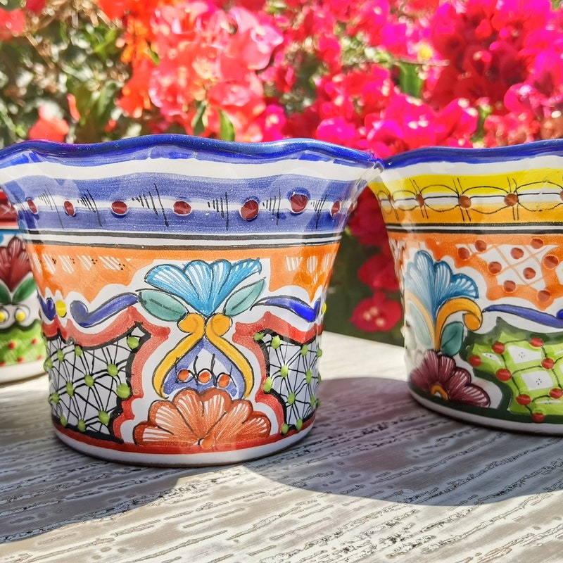 Mexican Pottery Planter - Etsy