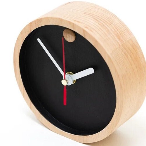 Handmade Beech Table Quartz Designer Free Standing Clock | Etsy