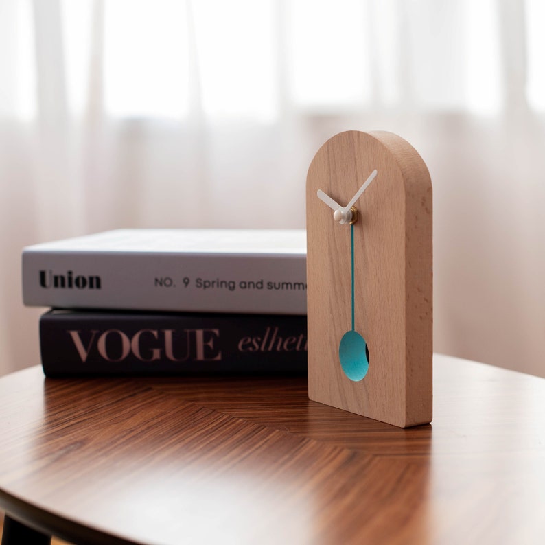 Desk Decor Aesthetic - Minimalist Bedside Clock - pastel Desk ...