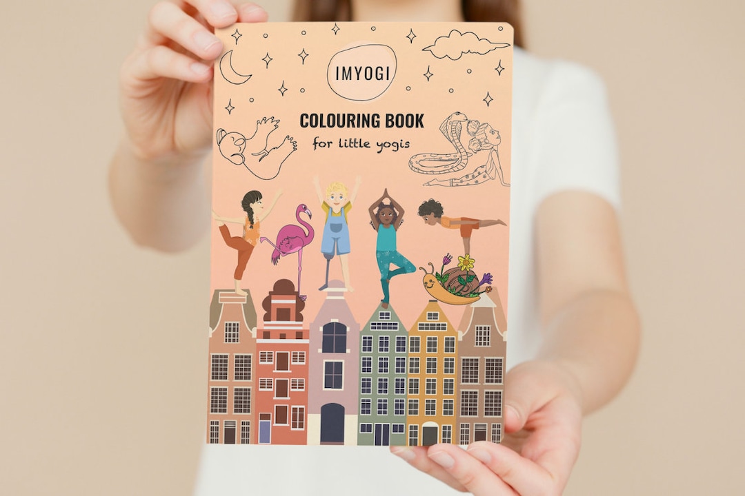 Kids Yoga Coloring Book: Mindful Children's Gift - Etsy