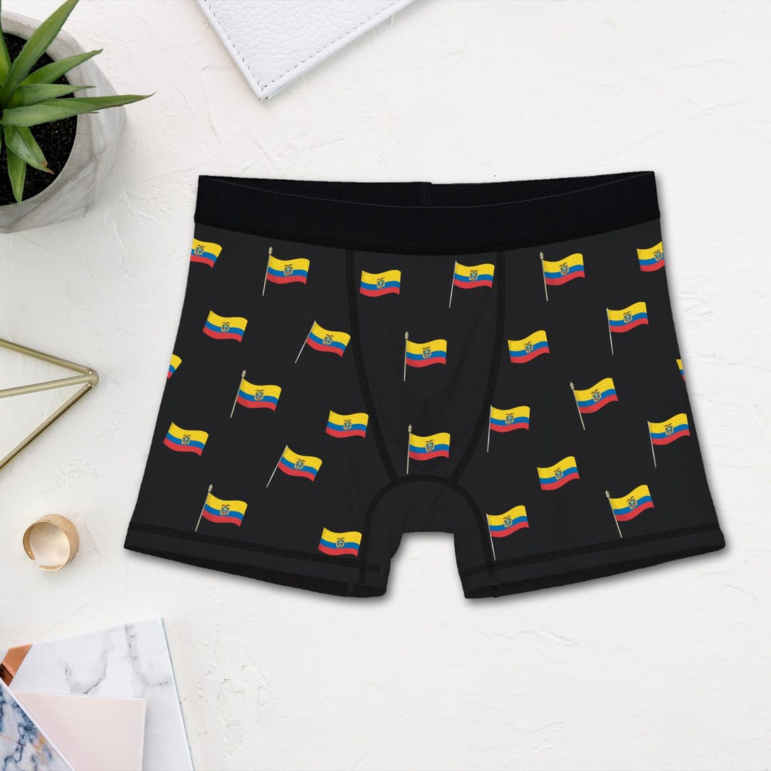 Novelty Ecuador Flag Boxer Briefs mens - Etsy