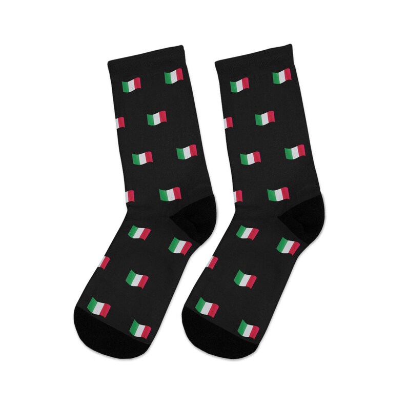 Novelty Italy Flag Socks - Etsy