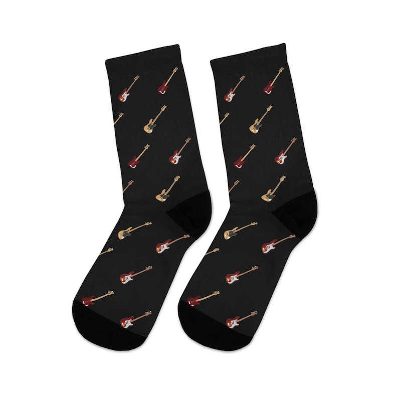 Novelty Bass Guitar Socks - Etsy