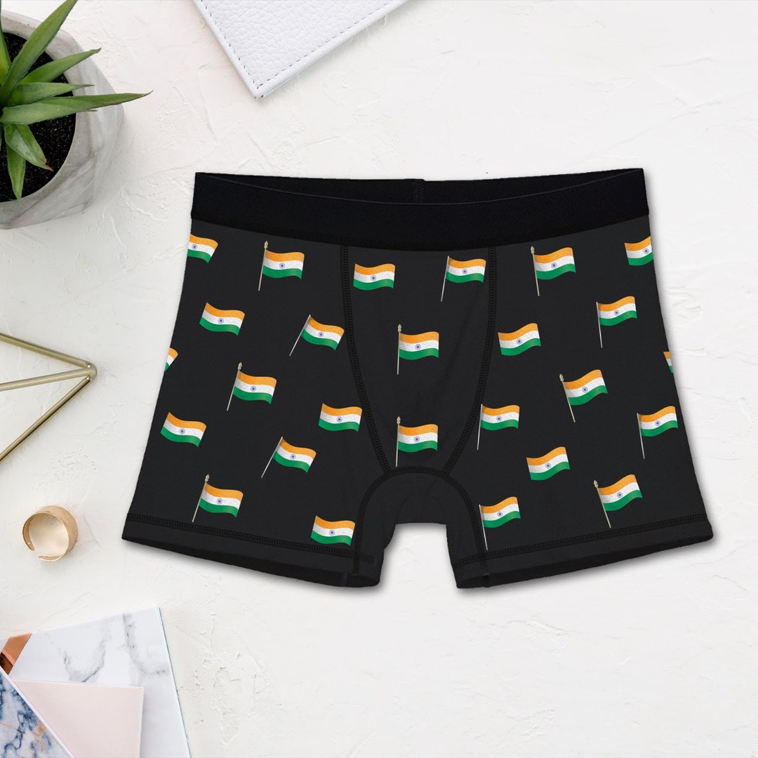 Novelty India Flag Boxer Briefs (mens) - Etsy