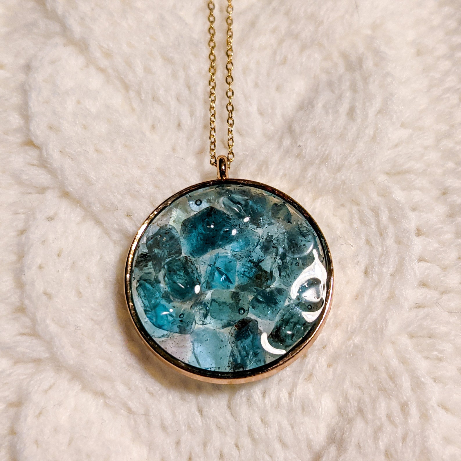 Buy Gorgeous Natural Rock and Raw Crystal Chips Suspended in Resin ...