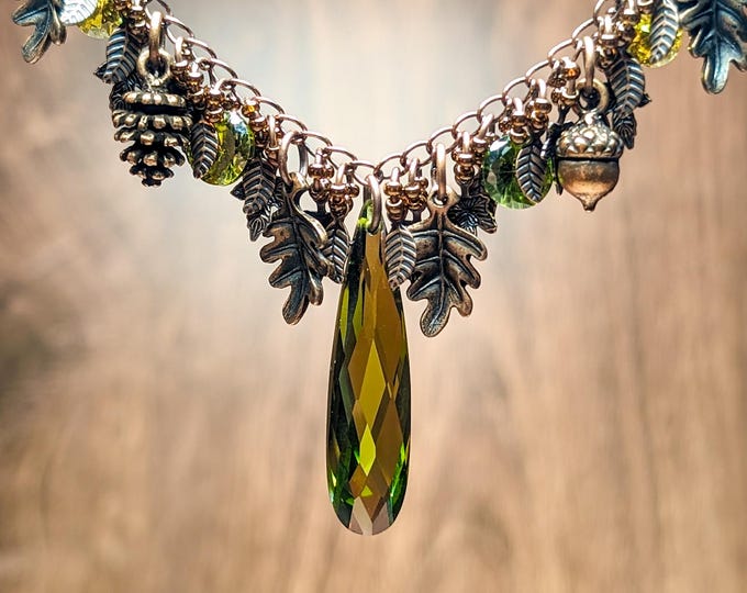 Crystal Copper Autumn Necklace - Etsy