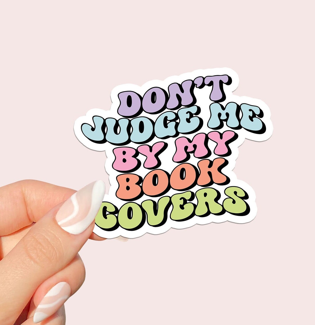 Dont Judge Me Sticker Books Sticker Book Lover Gift - Etsy