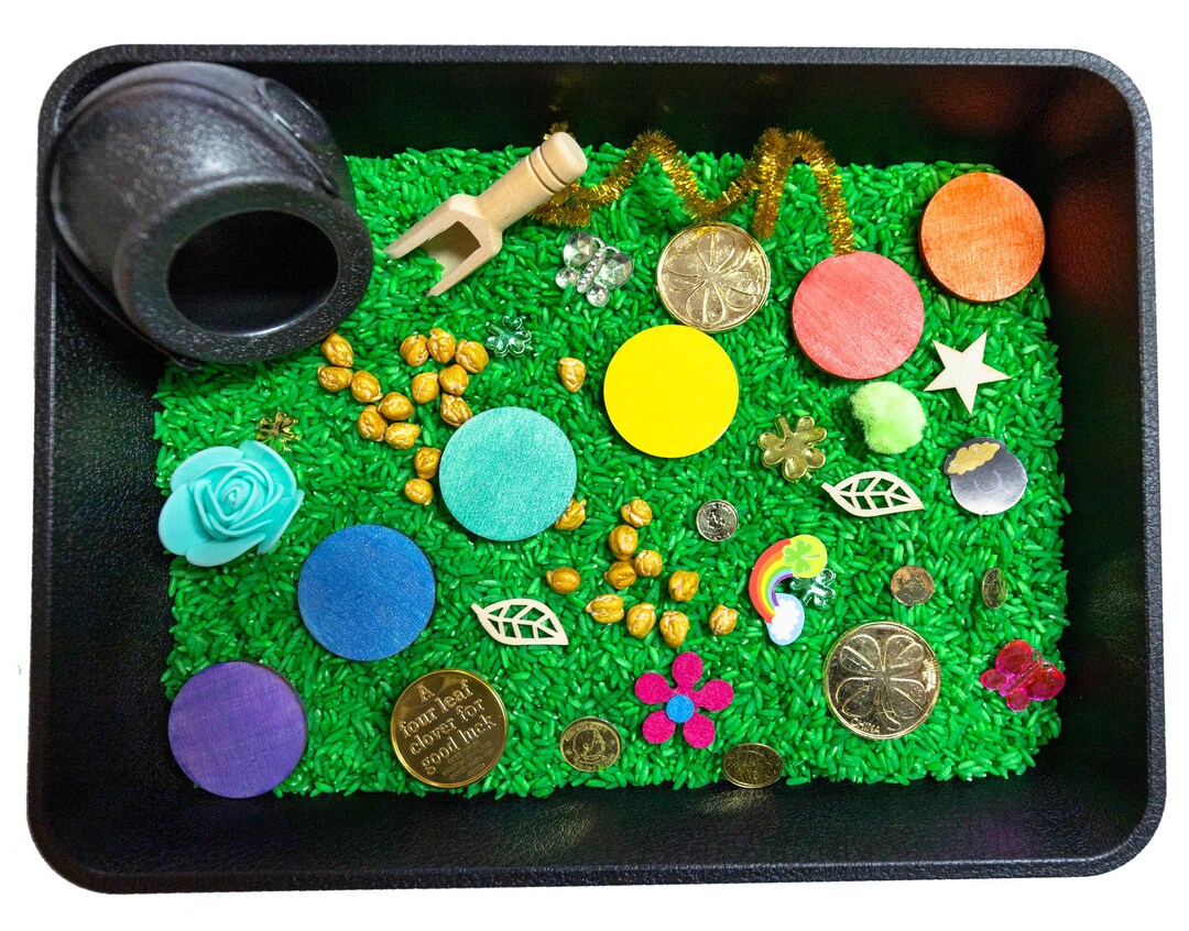 St. Patrick's Day Sensory Bin, Sensory Bag, Sensory Bin Kit, Sensory ...