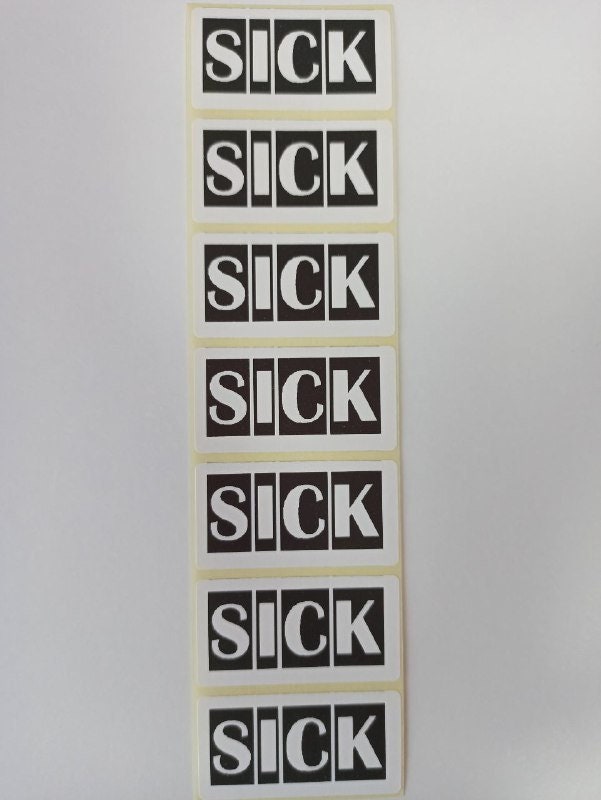 Sick Sticker Set 50 Psc Sticker Sick Sticker Funny Decals Joke Stickers ...