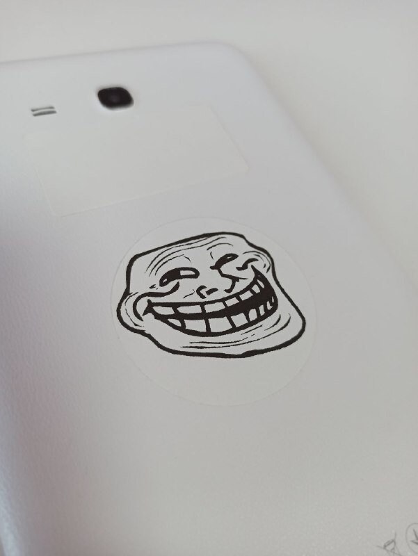 Pack Stickers TROLL FACE MEME 50-500 Gag Prank Sticker Face Meme Decal ...