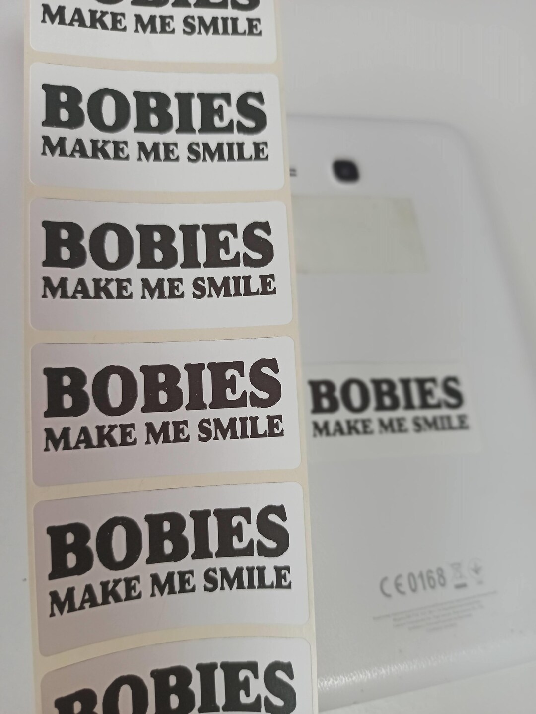 BOBIES Make Me Smile Stickers Lables 50-150 Pcs Smile Stickers Funny ...