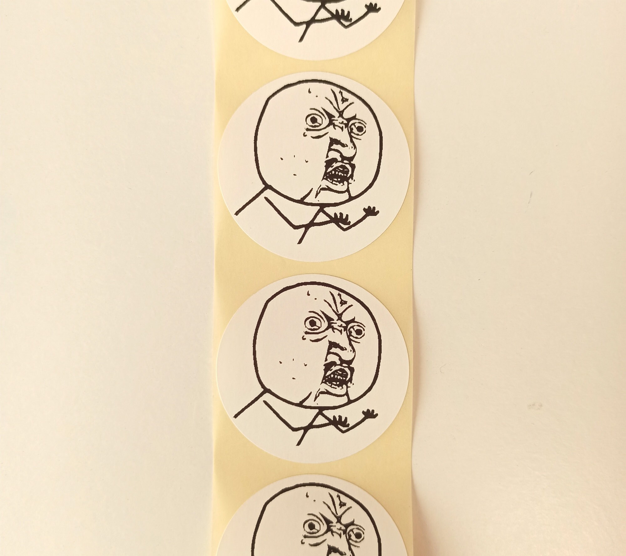 Pack Stickers Y U NO MEME 50-500 Gag Prank Sticker Face Meme Decal ...