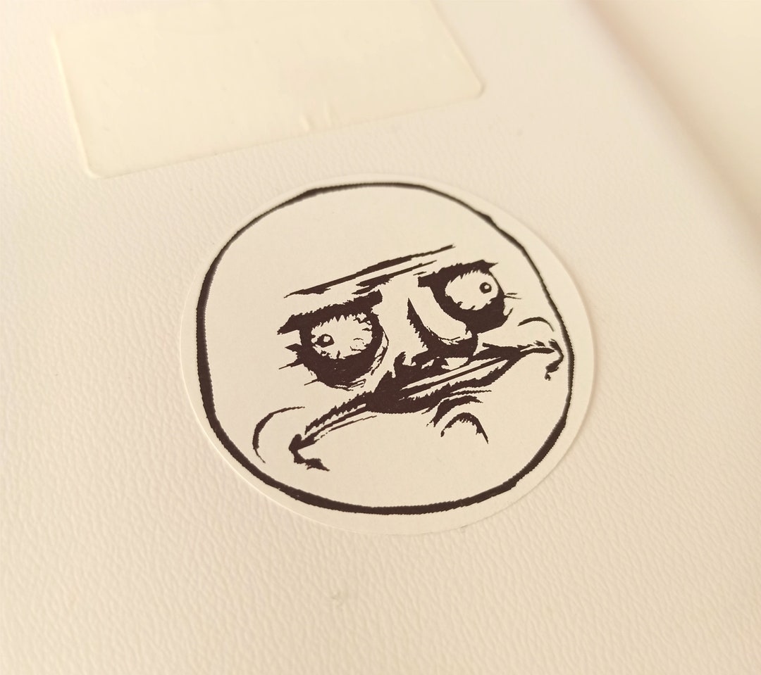Pack Stickers MEME ME GUSTA 50-500 Gag Prank Sticker Face Meme Decal ...
