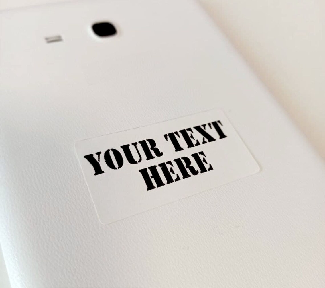 Your Text Here 150 Pack Sticker Custom Sticker Custom Logo Your Words ...