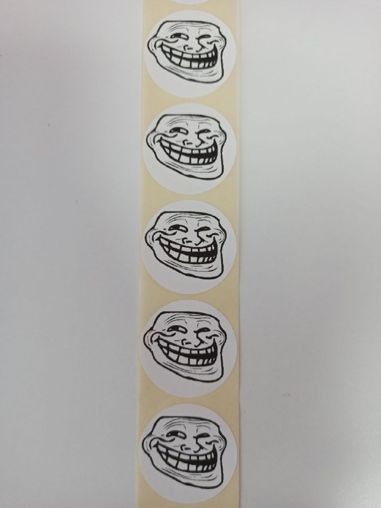 Pack Stickers TROLL FACE MEME 50-500 Gag Prank Sticker Face Meme Decal ...