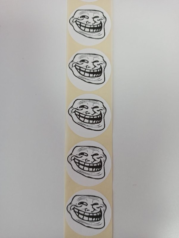 Pack Stickers TROLL FACE MEME 50-500 Gag Prank Sticker Face Meme Decal ...