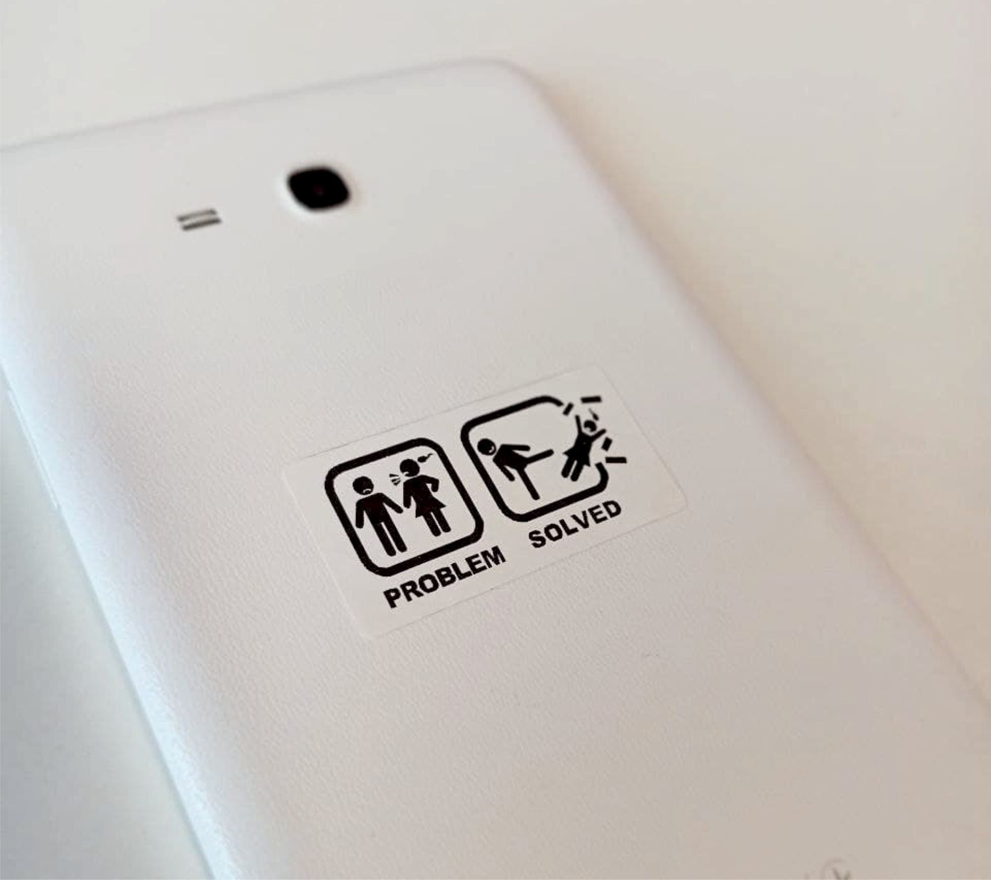 Problem Solved 500 Pack Sticker Joke Sticker Man's Divorced Gift Big ...