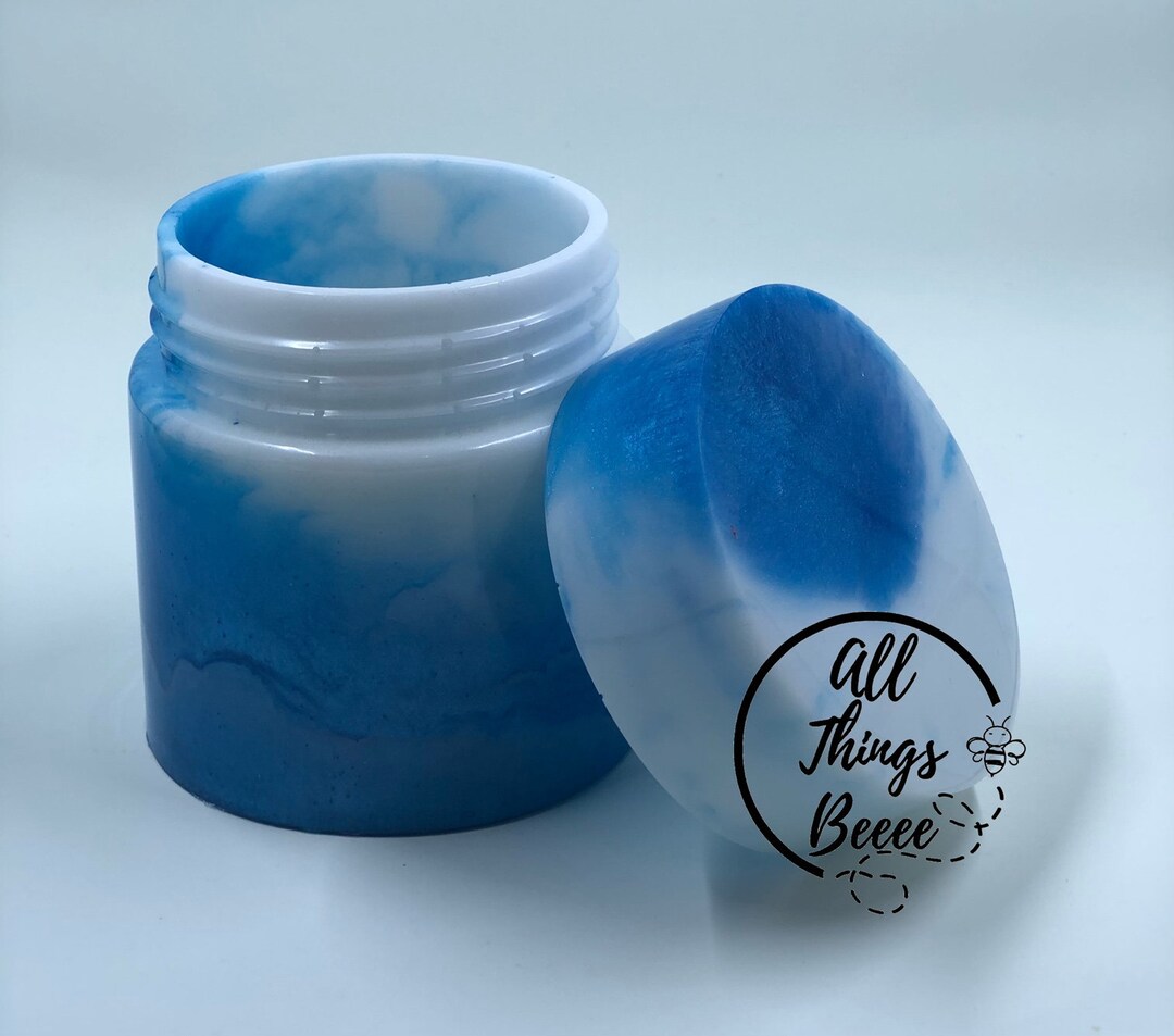 Blue & White Stash Jar - Etsy
