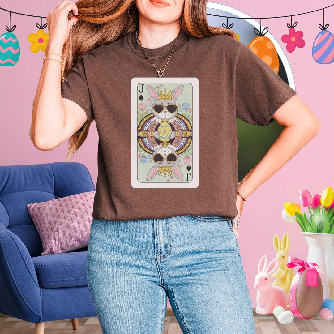 Jack Bunny Rabbit of Spades Easter Shirt, Bunny Retro Pop Art, Easter ...