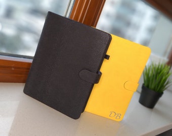 Personalized A5 Planner Binder Organizer Agenda Cover Black | Etsy