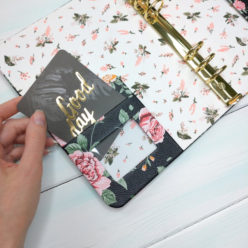 Personalized A5 Planner Binder Organizer Agenda Cover Black | Etsy