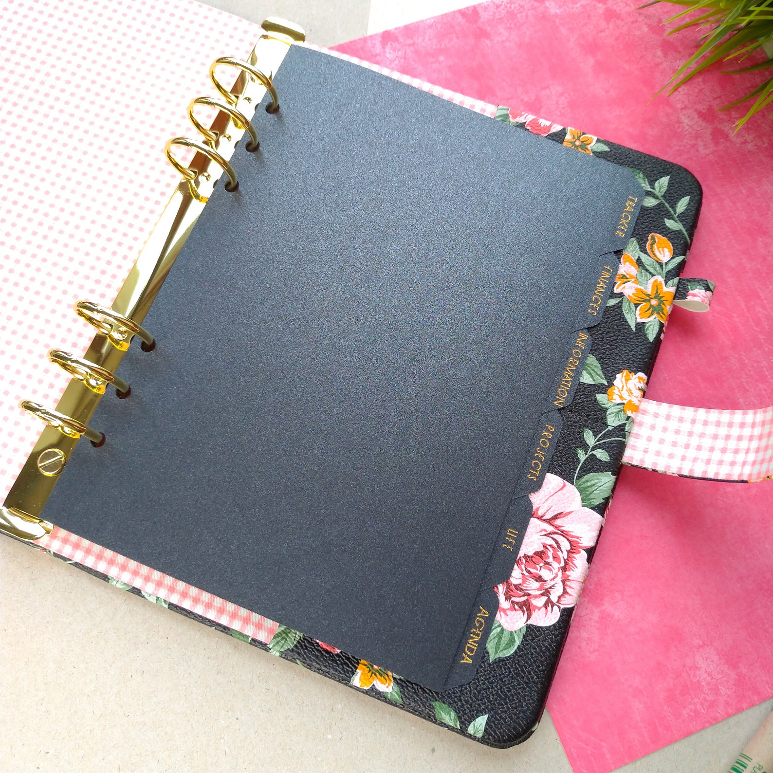 Personalized A5 6 Ring Binder With Planner Dividers A5 Binder Etsy Personalized A5 6 Ring Binder With Planner Dividers A5 Binder Etsy